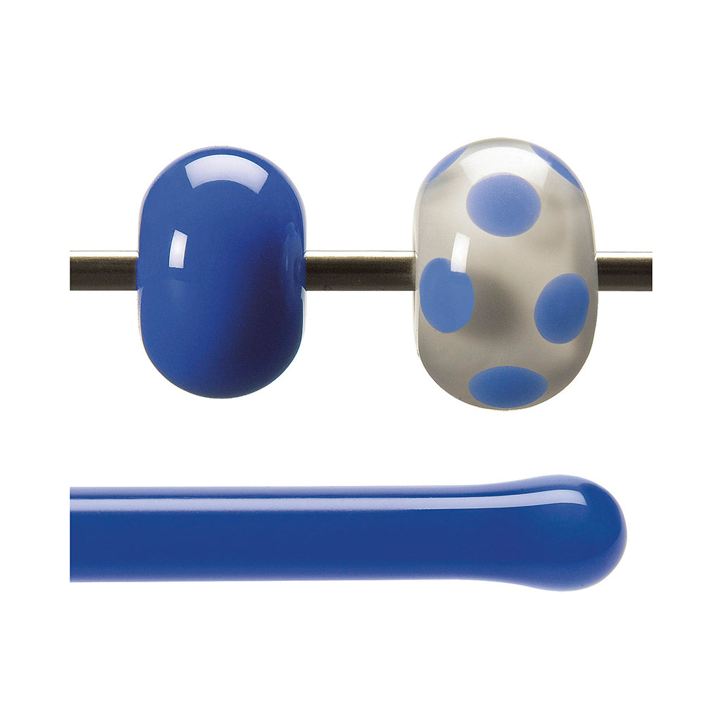 Bullseye Glass Rod - 0114 Cobalt Blue - Opalescent – Weisser Glass Studio