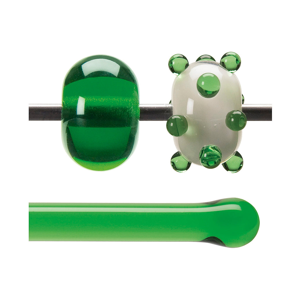 Bullseye Glass Rod - 1107 Light Green - Transparent – Weisser Glass Studio