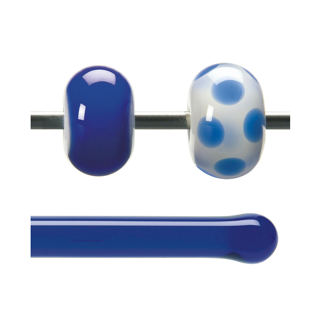 Bullseye Glass Rod - 1114 Deep Royal Blue - Transparent – Weisser Glass ...
