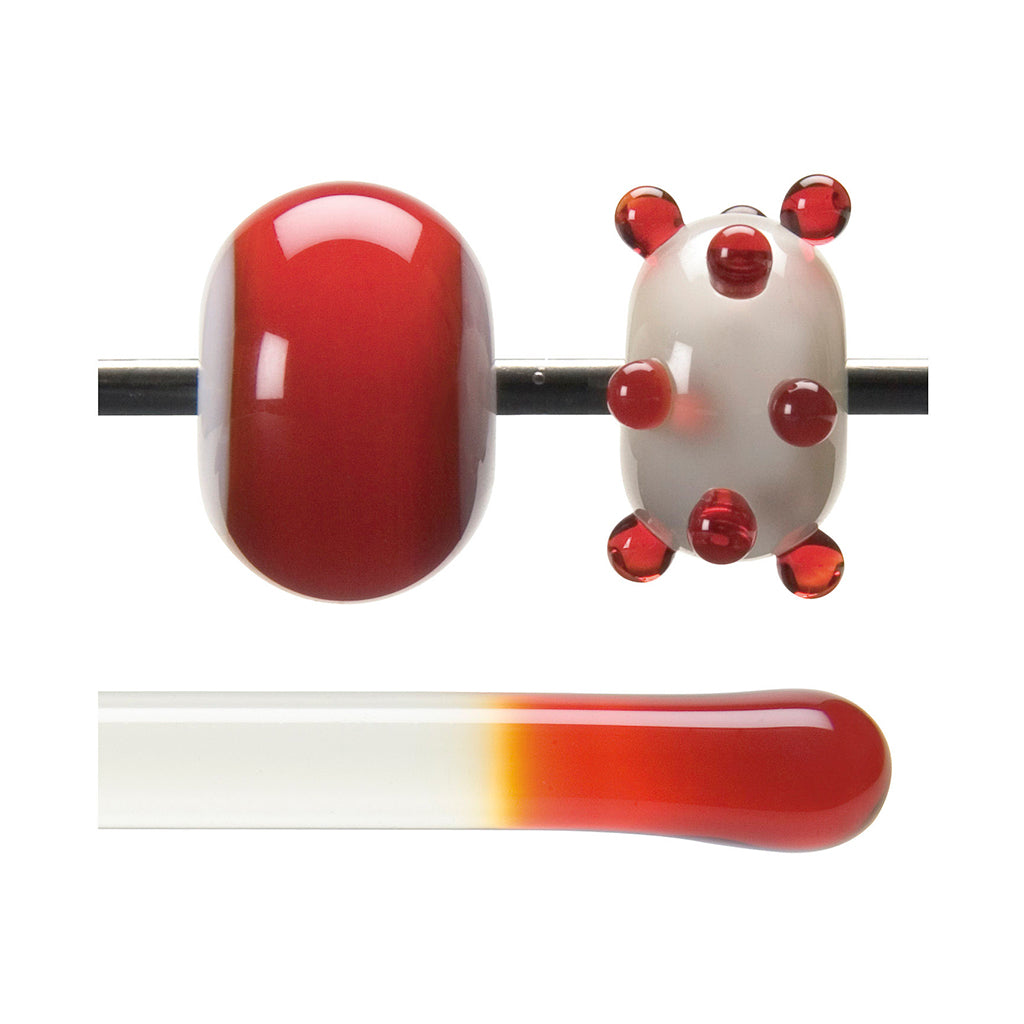 Bullseye Glass Rod - 1122 Red* - Transparent – Weisser Glass Studio