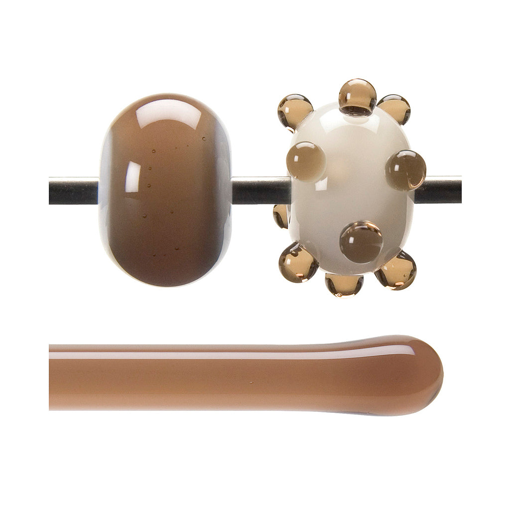 Bullseye Glass Rod - 1409 Light Bronze - Transparent – Weisser Glass Studio