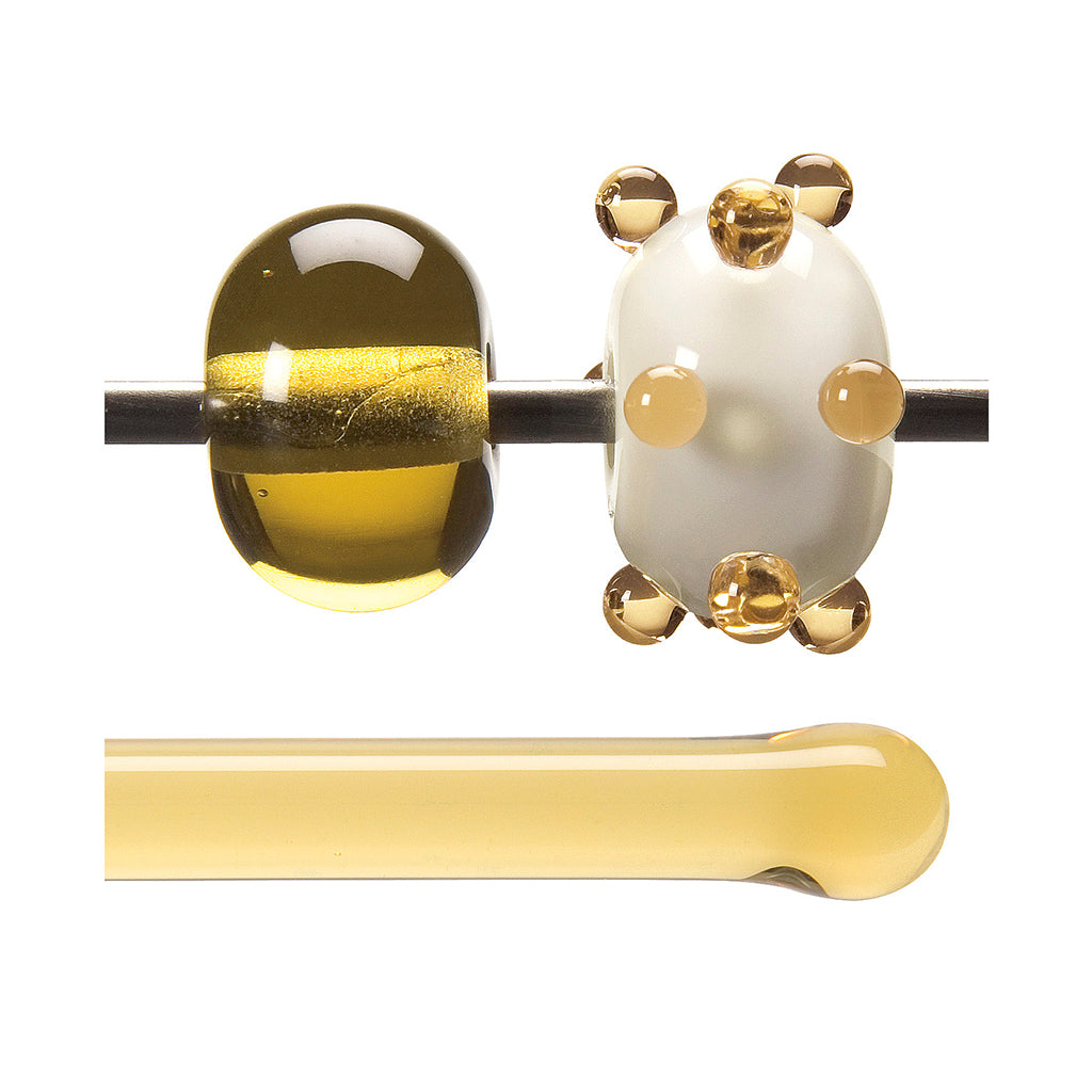 Bullseye Glass Rod - 1437 Light Amber - Transparent – Weisser Glass Studio