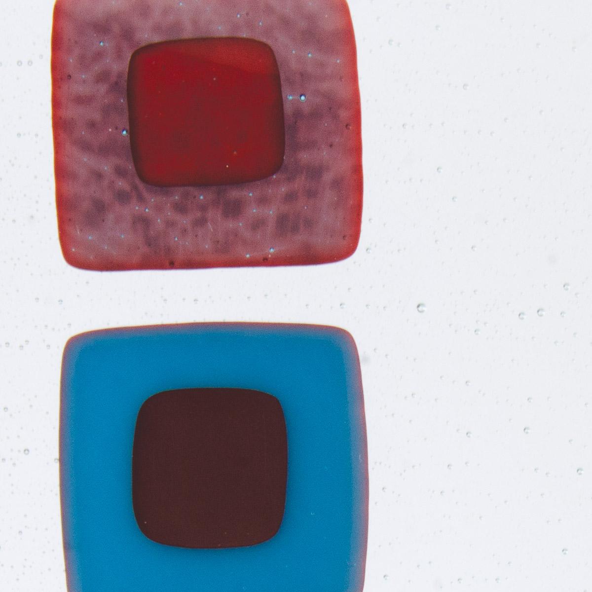 Large Sheet Glass - 1019-31 Red Reactive Clear Iridescent - Transparen ...