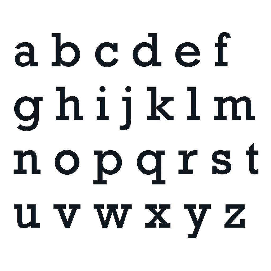 Fusible Waterjet Cut Letters, 90 COE – Weisser Glass Studio