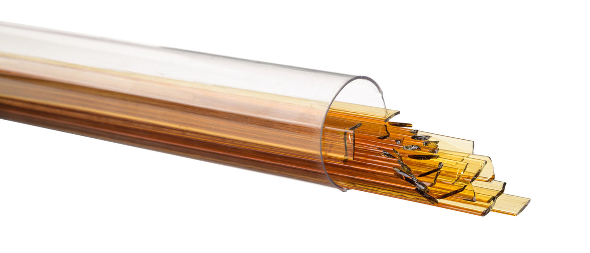 Ribbons - Dark Amber - Transparent – Weisser Glass Studio