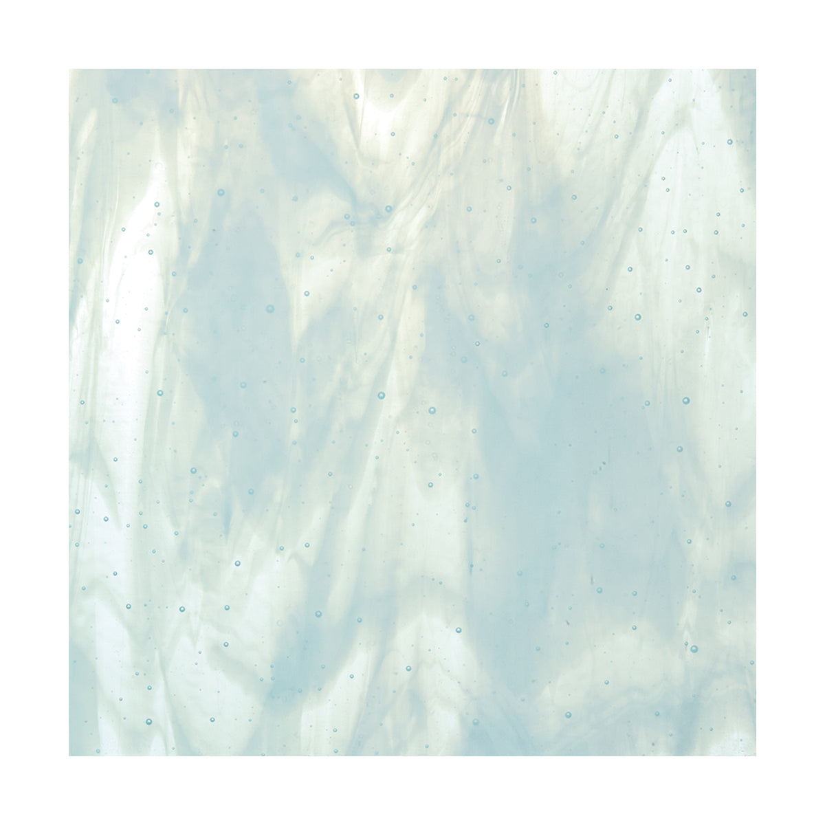 Pre-Cut - 2218 Aqua Blue Tint, White - Streaky – Weisser Glass Studio