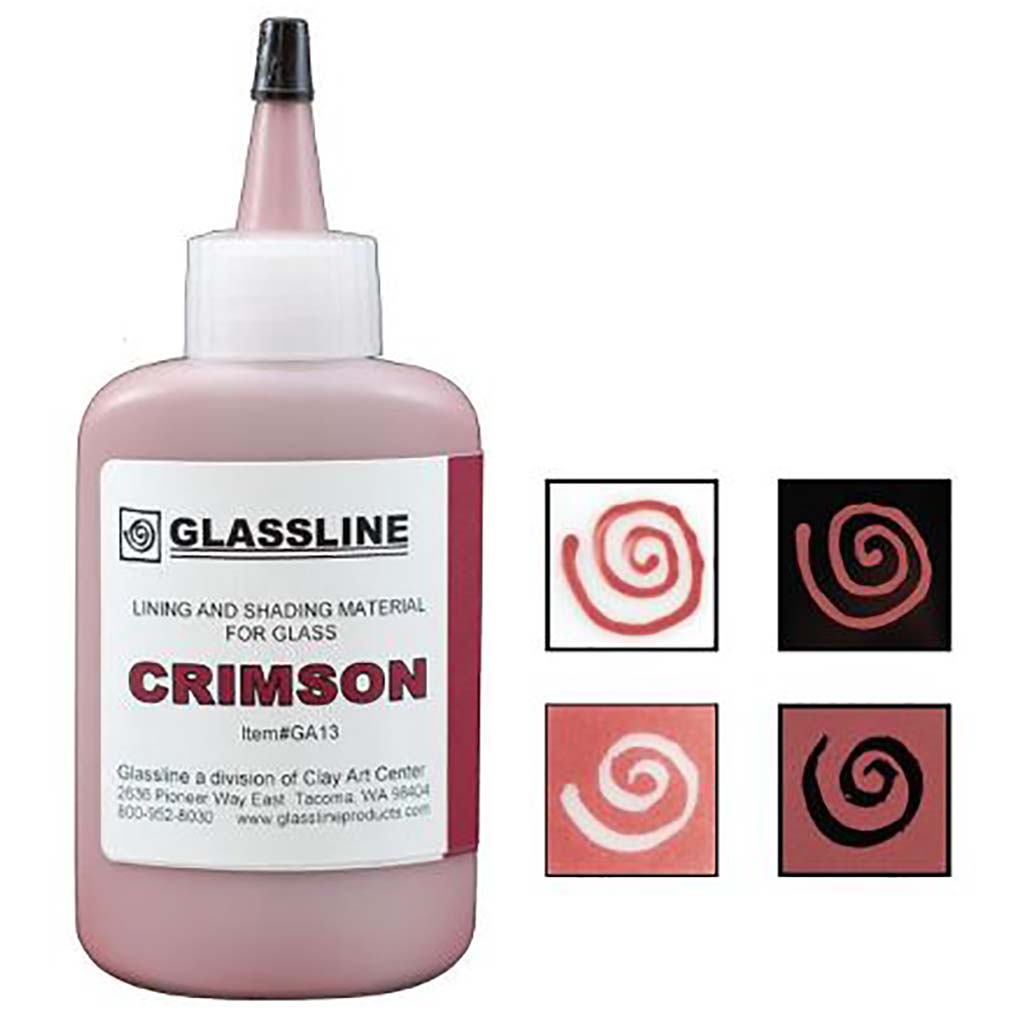 Glassline Paint- Crimson – Weisser Glass Studio