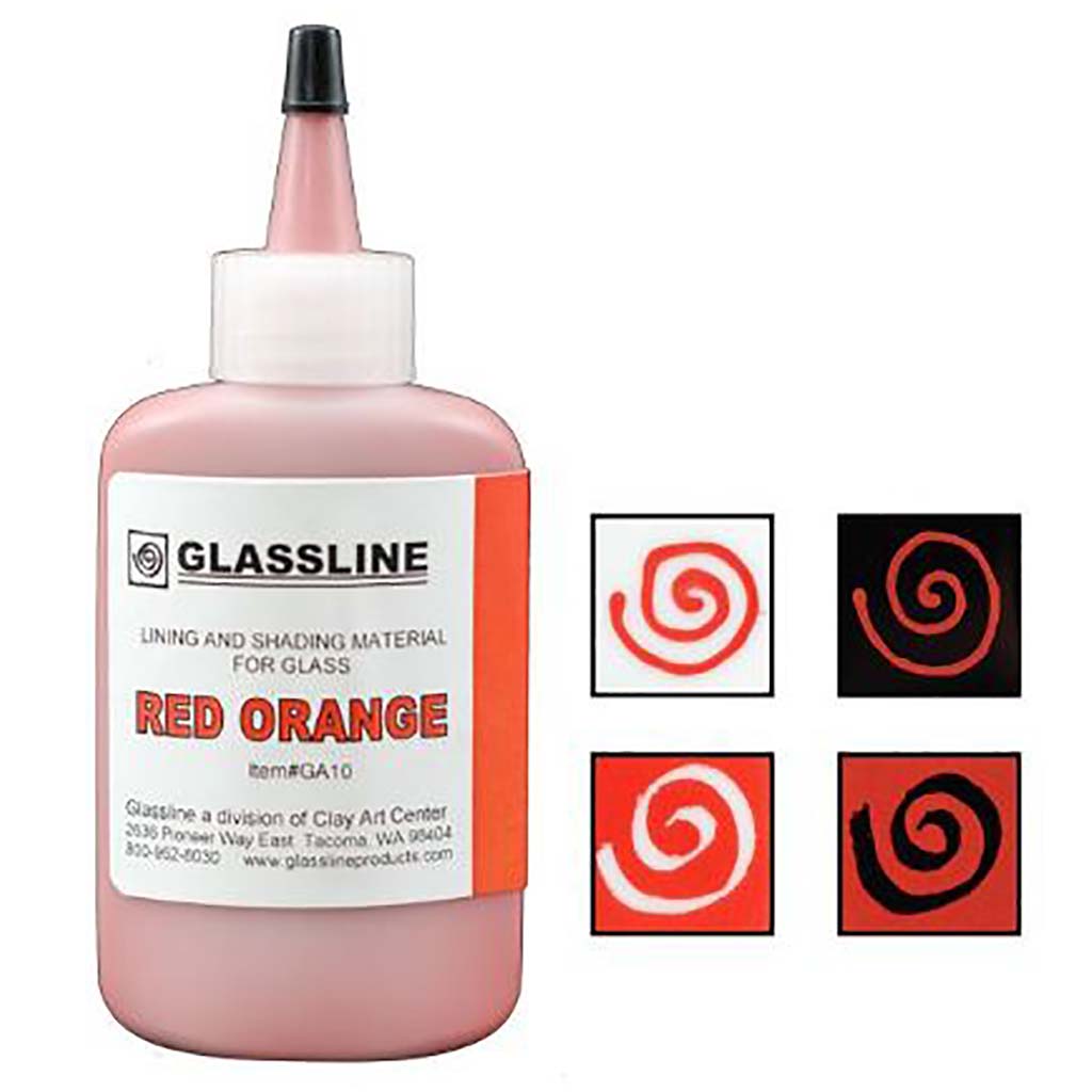 Glassline Paint- Red Orange – Weisser Glass Studio